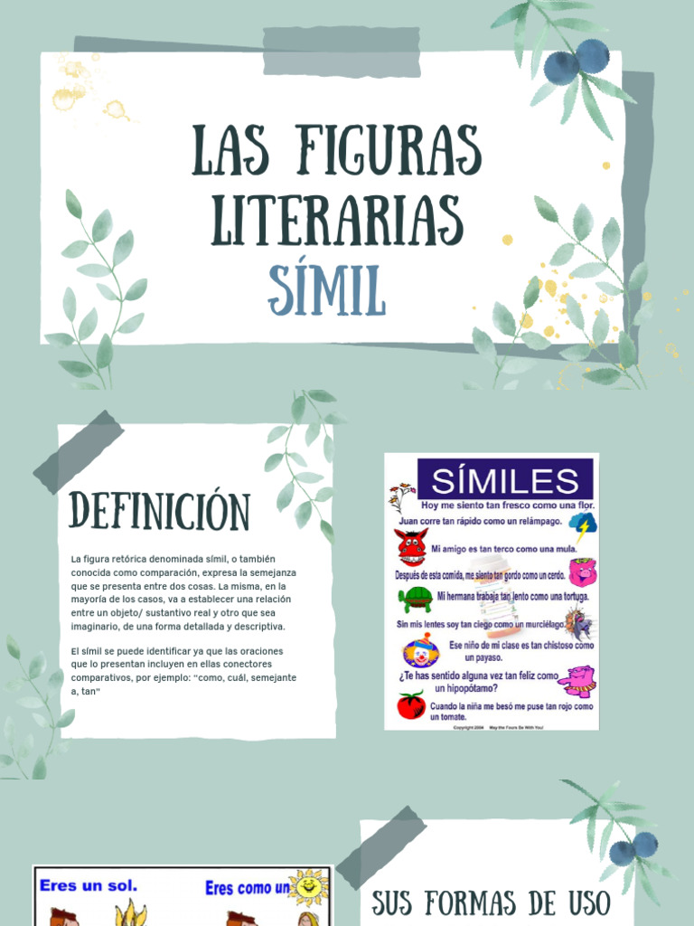 Definición y Uso del Símil Literario | PDF