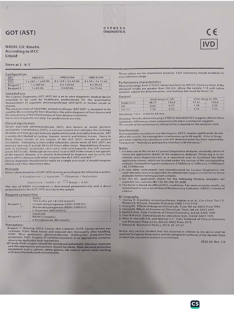 GOT (AST) and GPT (ALT) | PDF