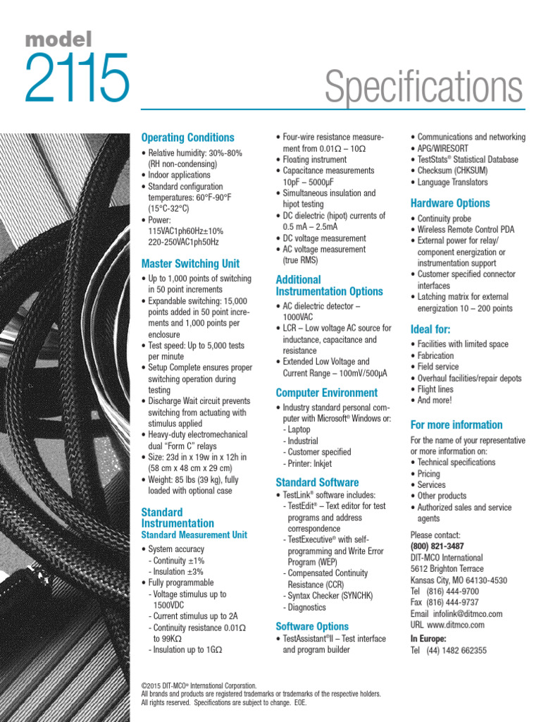 2115 Datasheet | PDF | Capacitor | Relay
