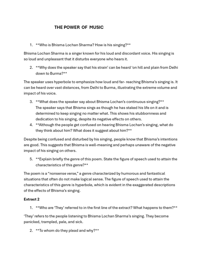 Power of The Music Notes | PDF | Singing