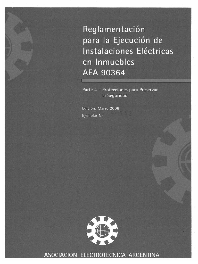 AEA 90364 - Parte 4 - Protecciones para Preservar La Seguridad | PDF