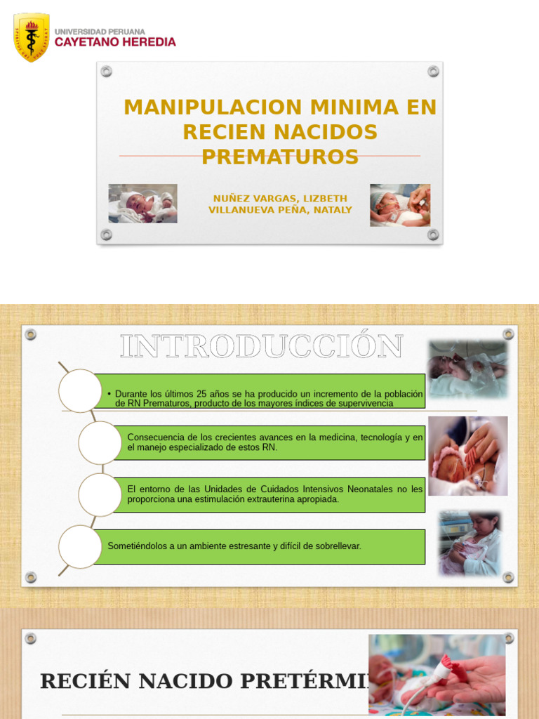 Manipulacion Minima Del RN | PDF | Parto prematuro | Especialidades Medicas