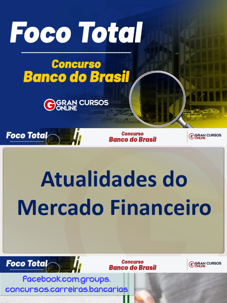Foco Total - Concurso Do Banco Do Brasil Aluno | PDF | Política monetária | Empresa Startup