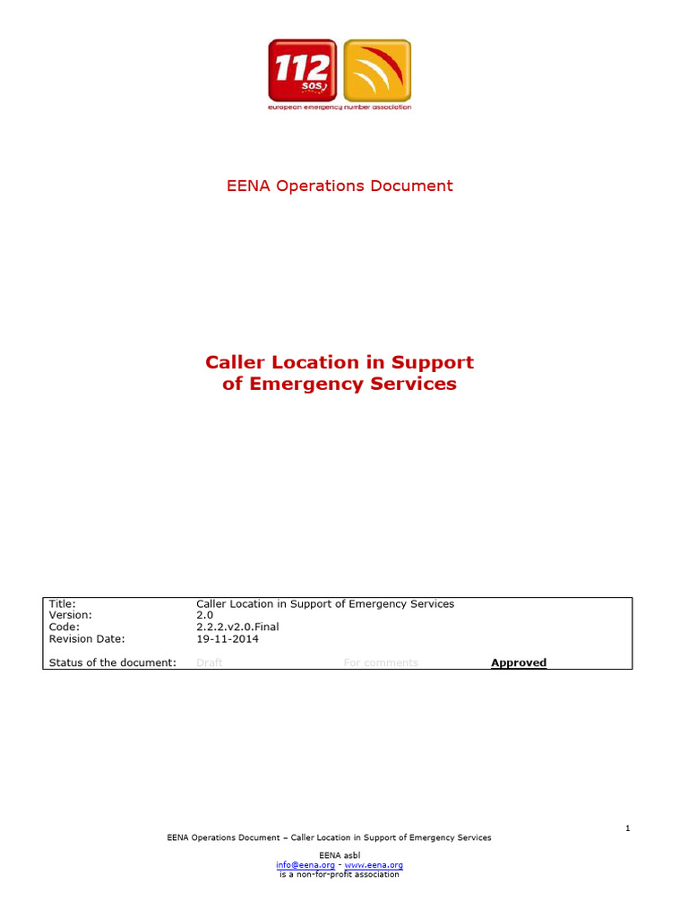 Caller Location for Emergency Services | PDF | Cellular Network | Databases