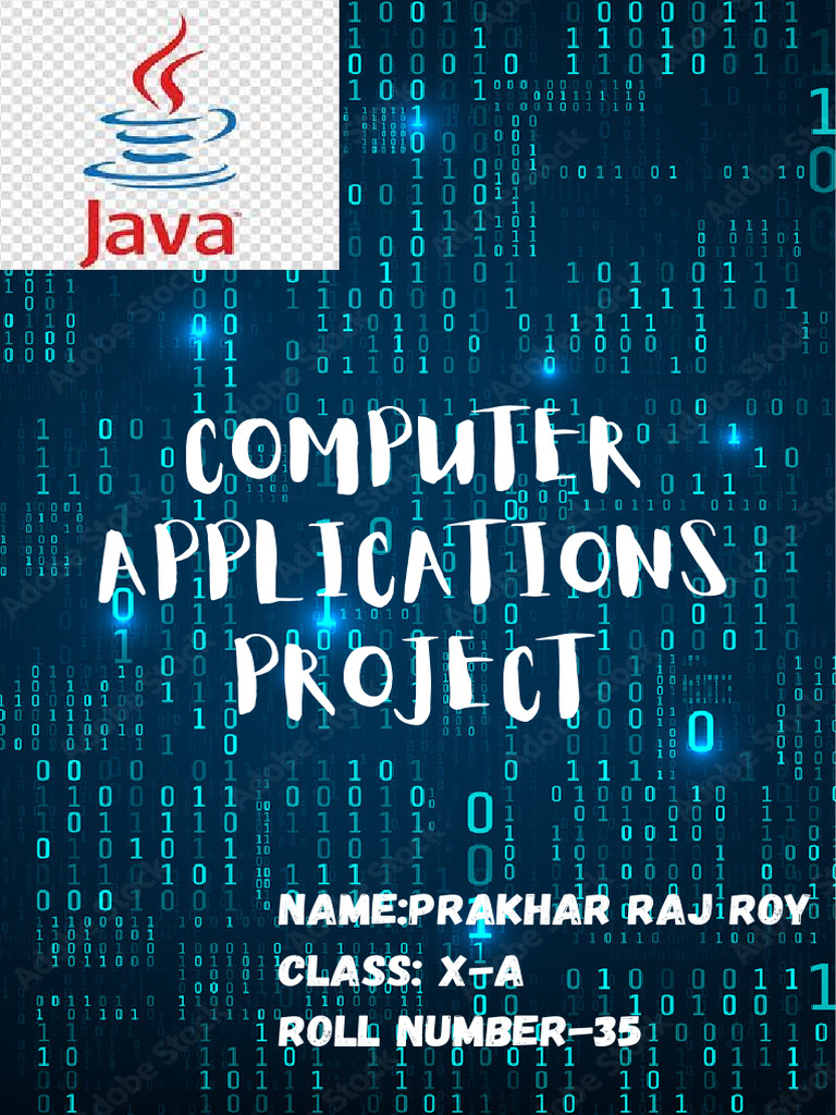 Computer Applications Project | PDF