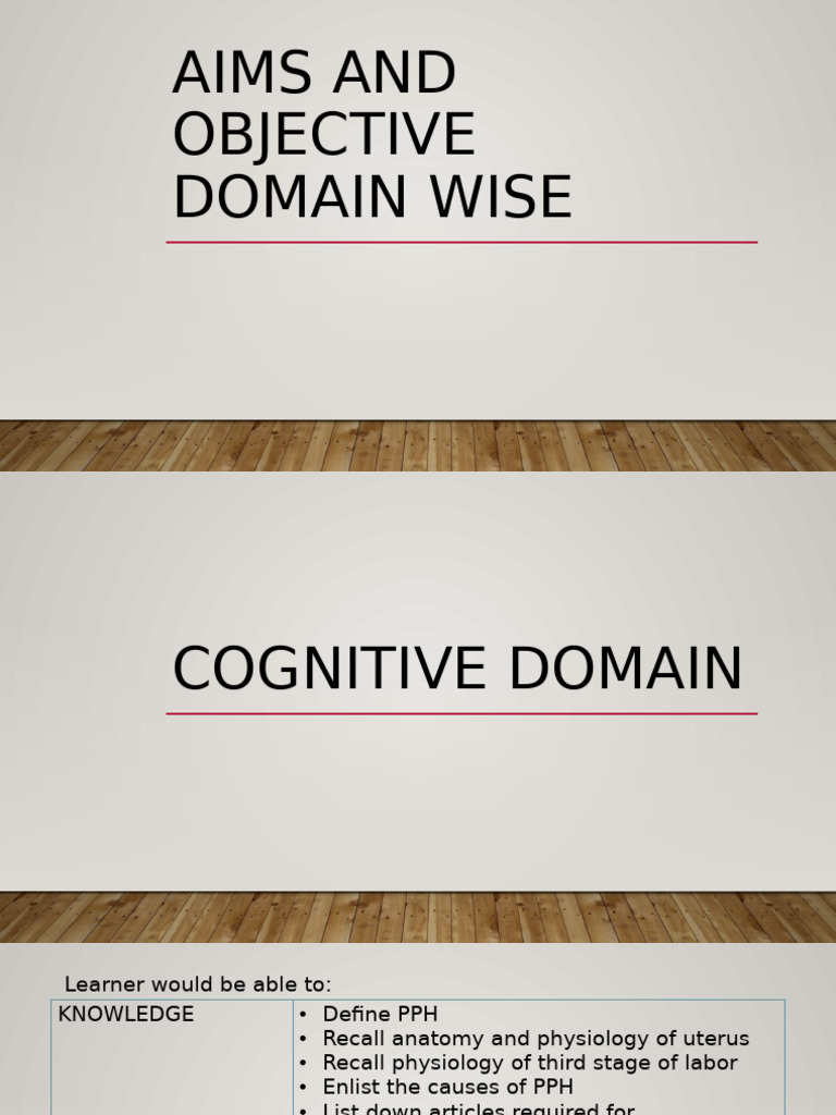 AIMS AND OBJECTIVE | PDF | Learning | Psychological Concepts