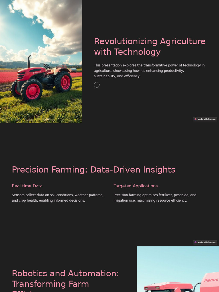 Transforming Agriculture with Technology | PDF | Agriculture ...