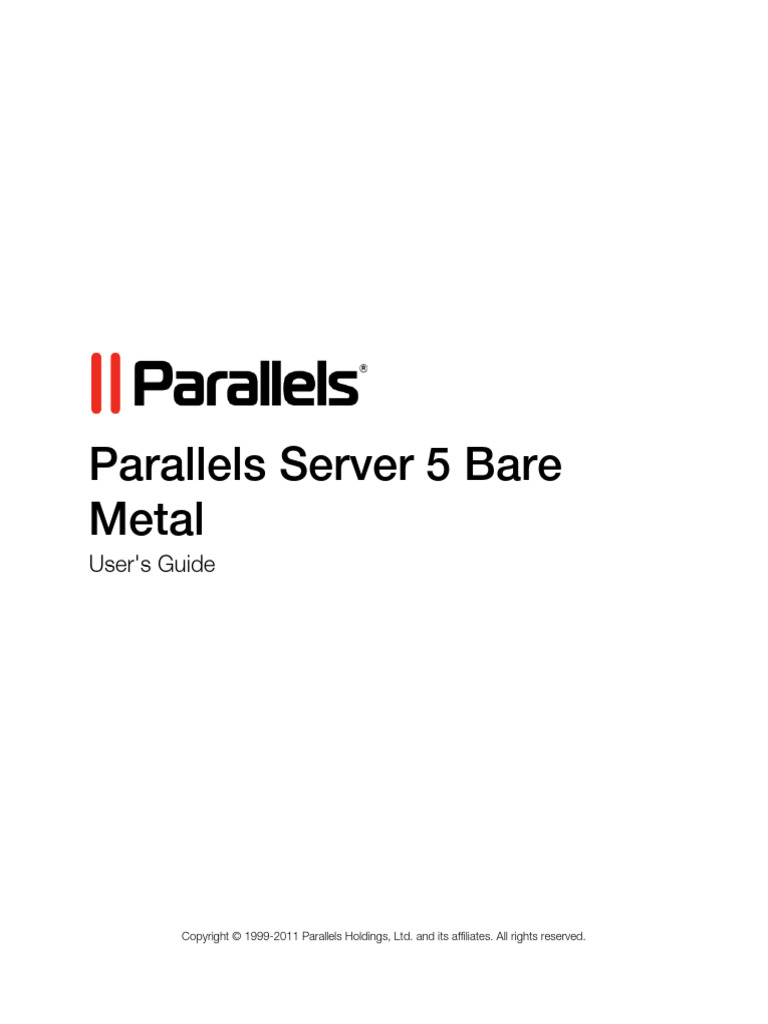 Parallels Server Bare Metal Users Guide | PDF | Virtualization ...