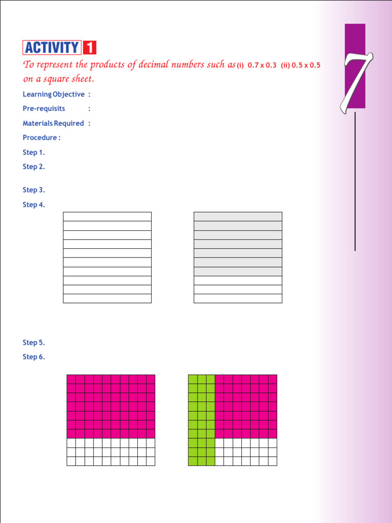 CBSE Class 7 Maths Activity 1 | PDF | Arithmetic | Mathematics