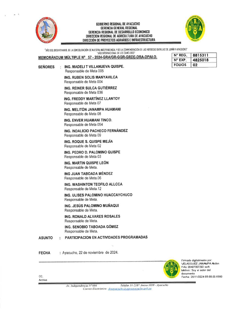 Memo Multiple Personal | PDF