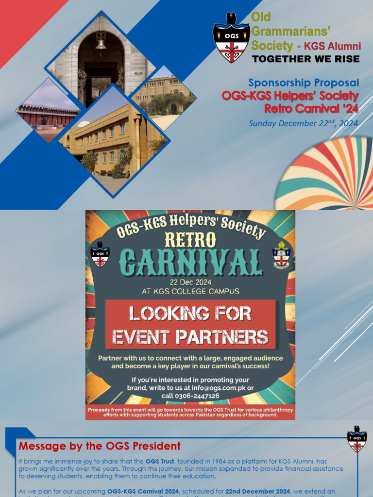 OGS-KGS Carnival 2024 Sponsorship Deck | PDF
