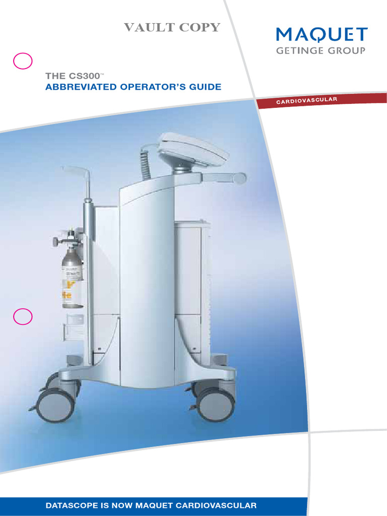 CS300 IABP Operator's Guide | PDF | Artificial Cardiac Pacemaker ...