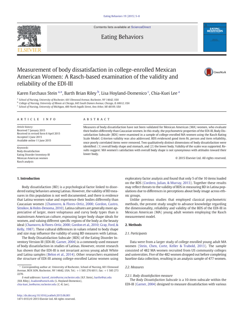 stein2015 | PDF | Validity (Statistics) | Psychometrics