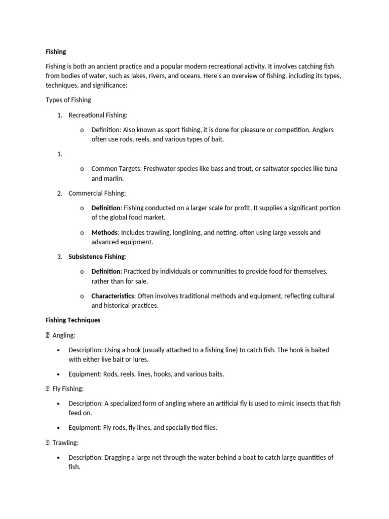 Fishing | PDF