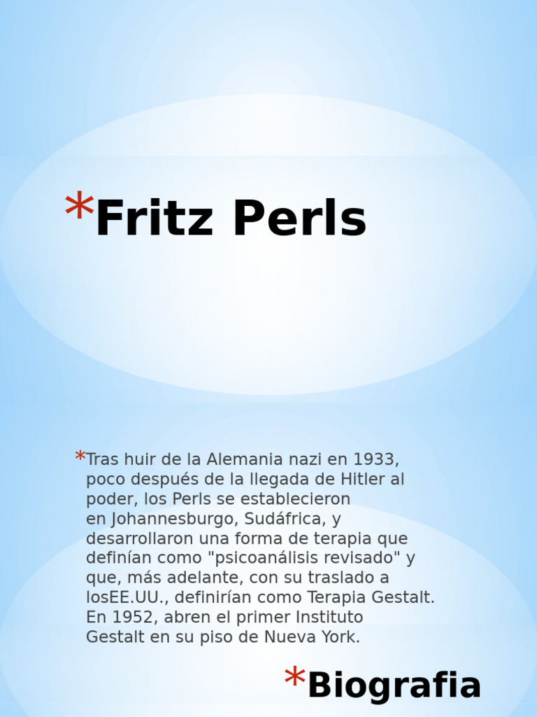 Fritz Perls | PDF | Sicología