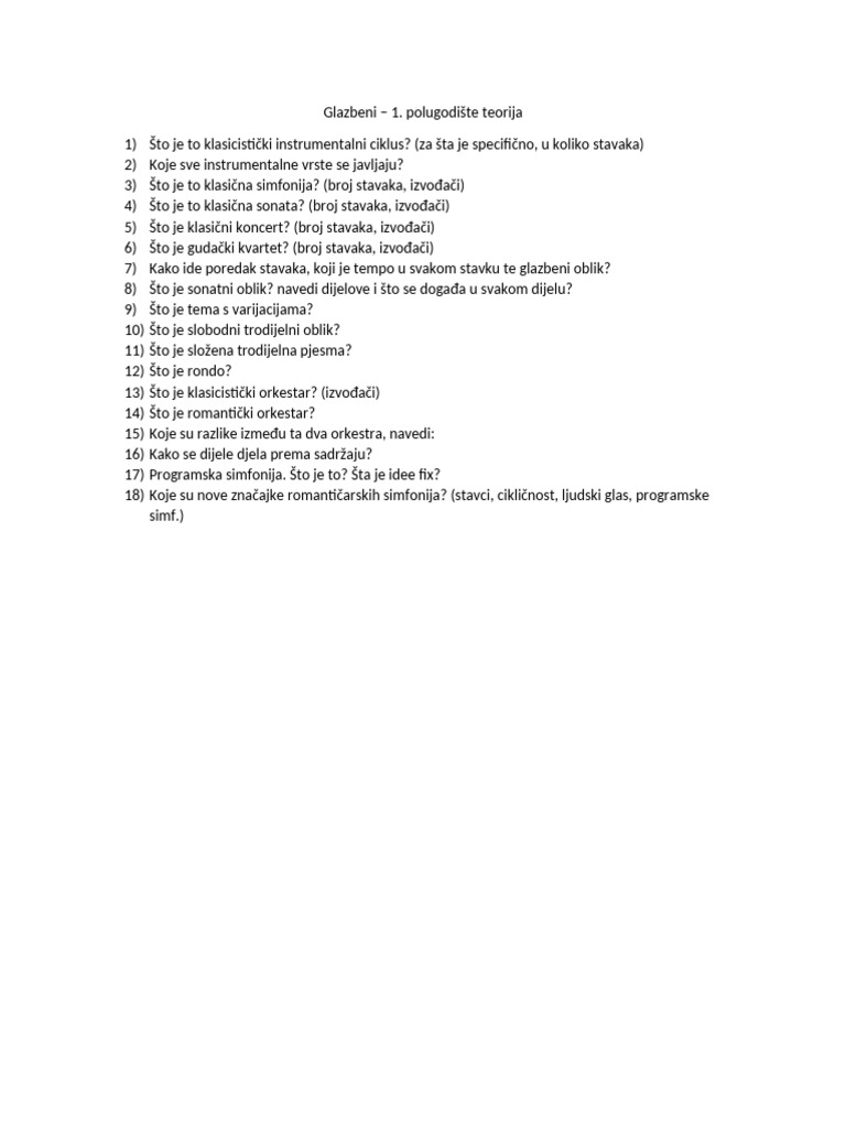 Glazbeni Pdf