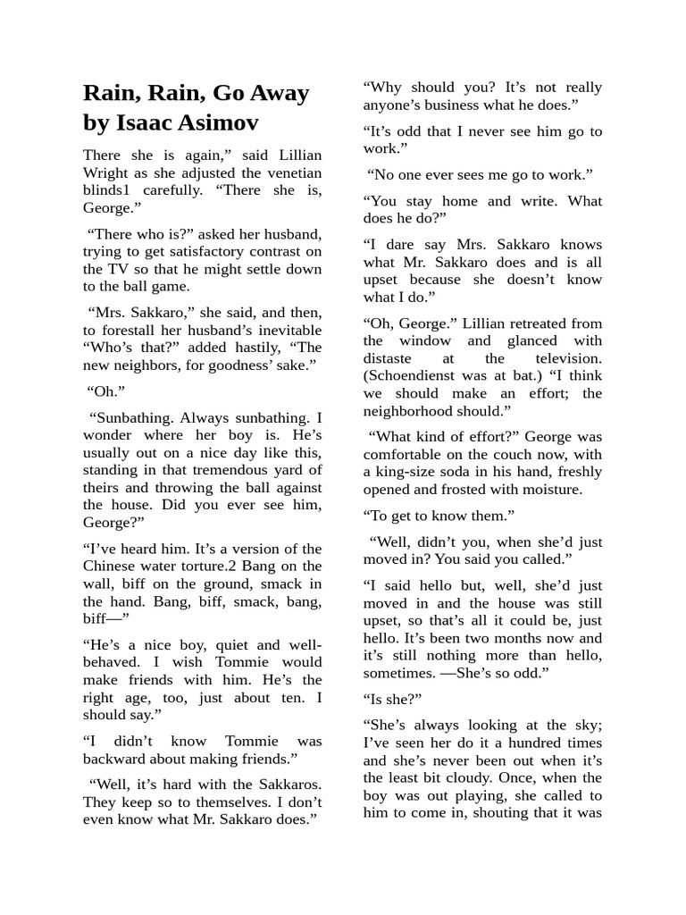 RAIN-RAIN-GO-AWAY | PDF
