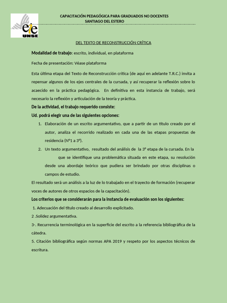 Estructura Del TRC | PDF