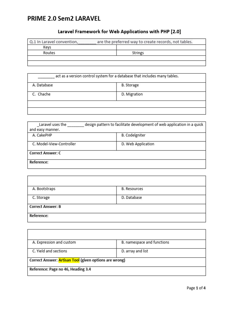 Laravel Framework For Web Applications With PHP (2.0) - 7062 (OLD) | PDF | Web Application ...