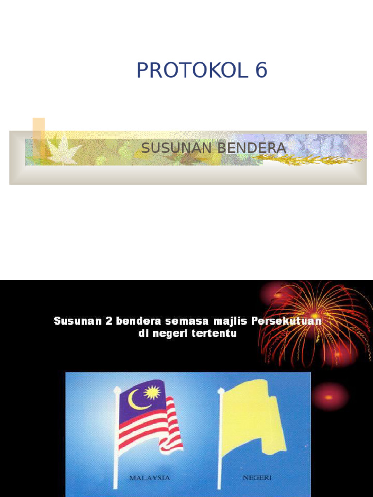 PROTOKOL 6 Susunan Bendera | PDF