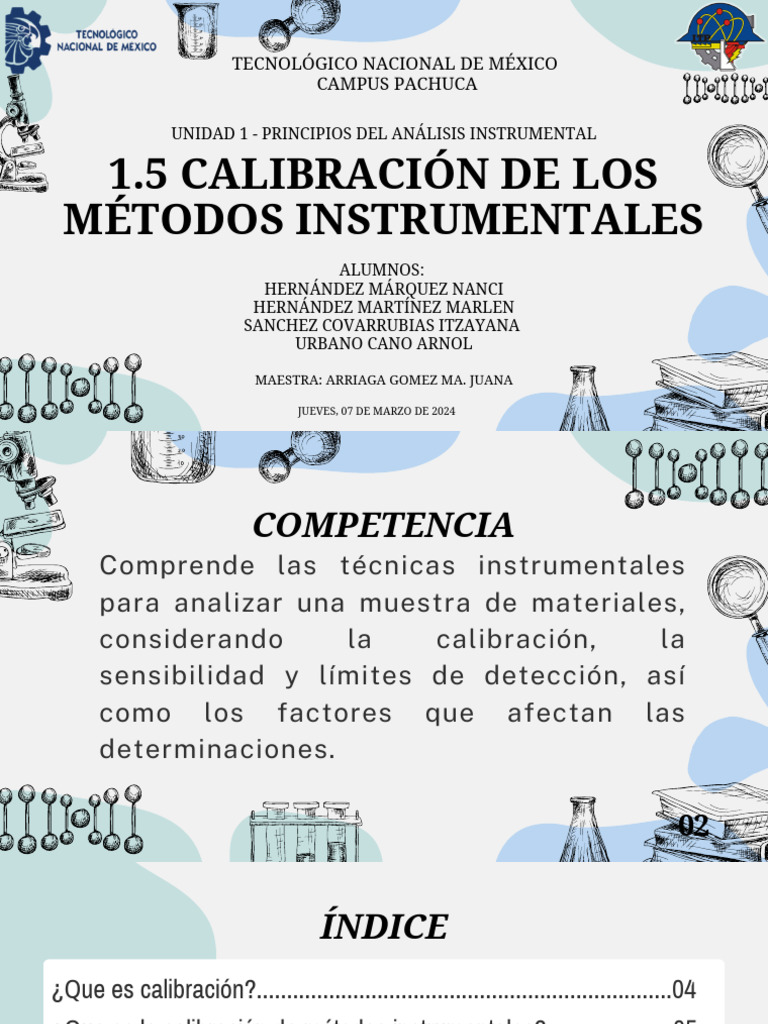 1.5 Calibración de Los Métodos Instrumentales | PDF | Calibración ...