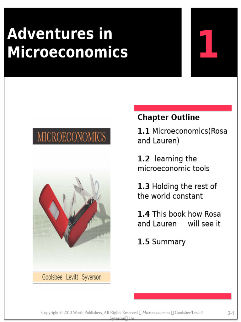 Chapter 1 Pdf Microeconomics Economics