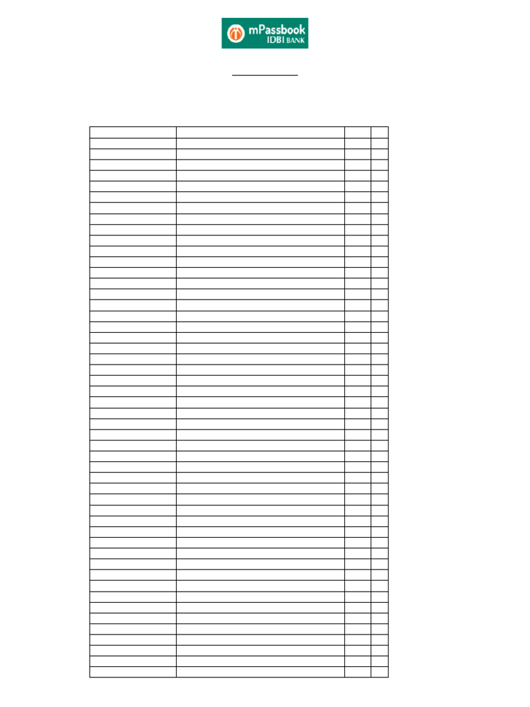 790 Idbi Statement | PDF