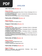 QS World University Rankings For Computer Science and Information ...
