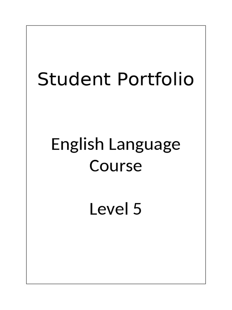 Student Portfolio | PDF