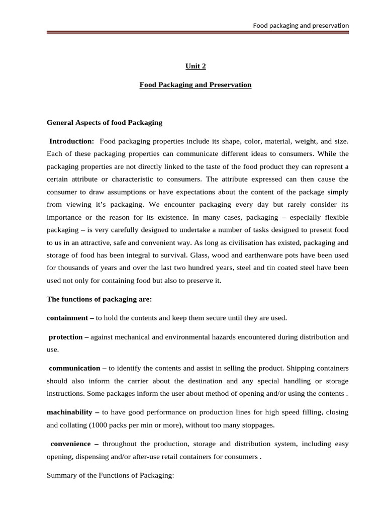unit 2 FOOD AND NUT | PDF | Food Preservation | Fruit Preserves