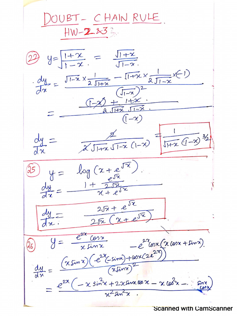 D - H.w-4-Chain Rule | PDF
