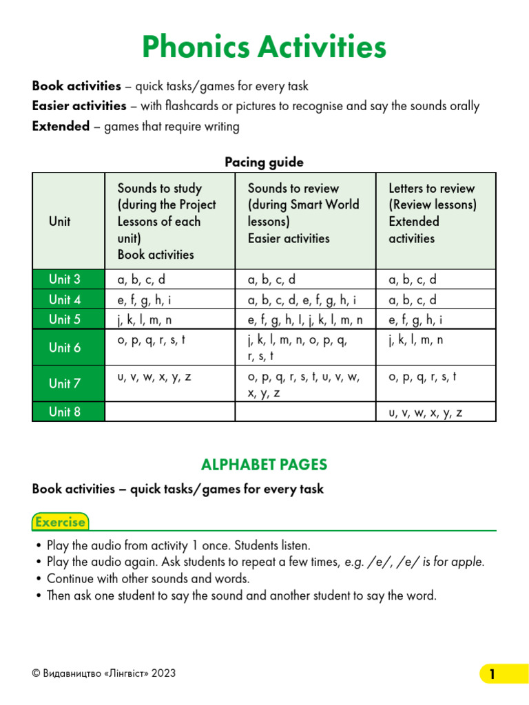 Phonics and Alphabet Activities | PDF | Phonics