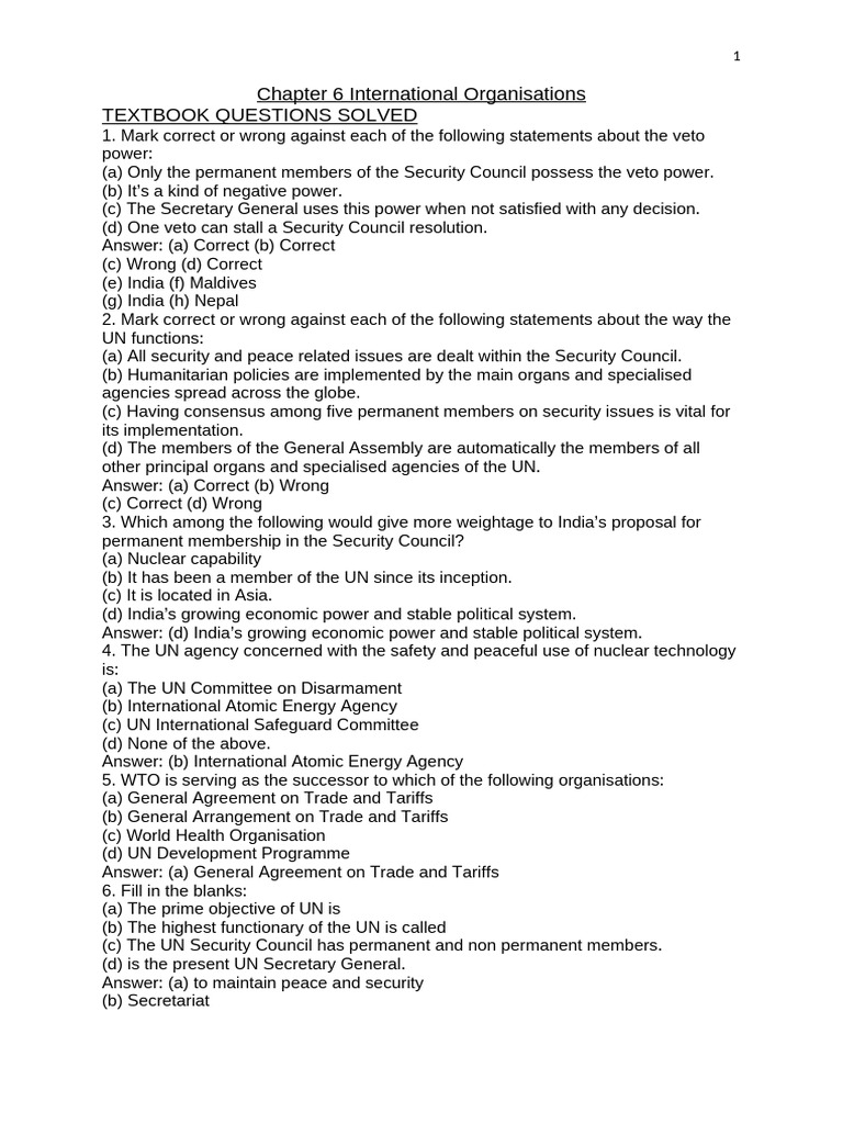 UN Security Council Veto Power Explained | PDF | United Nations ...