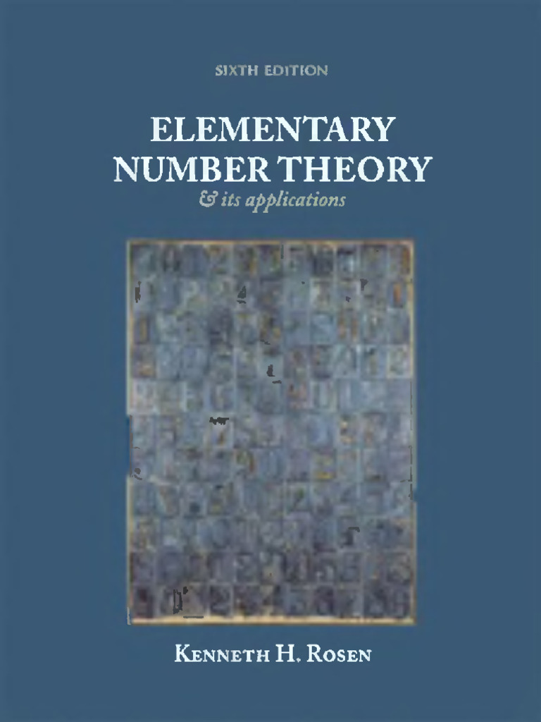 Elementary Number Theory (Kenneth H. Rosen) (Z-Library) | PDF Elementary Number Theory (Kenneth H. Rosen) (Z-Library) | PDF