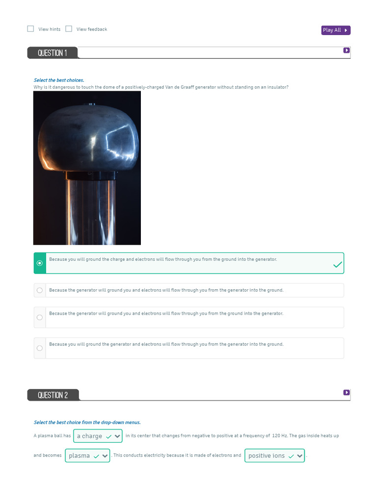 Measuring Electric Fields Apparatus | PDF | Electric Charge | Electric ...