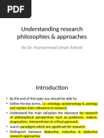 Research Philosophy | PDF | Positivism | Quantitative Research