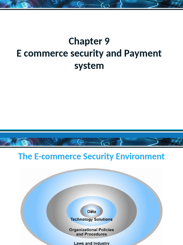 Chapter 9 - E Commerce Security and Payment System | PDF | Public Key ...
