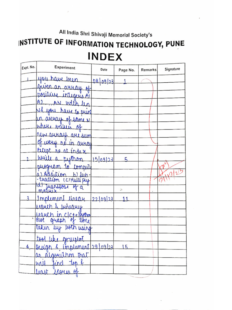 DSA Practical File | PDF
