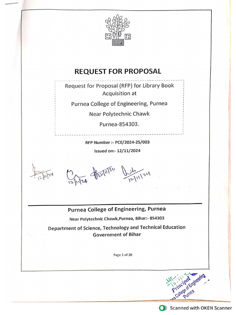 Request For Proposal | PDF