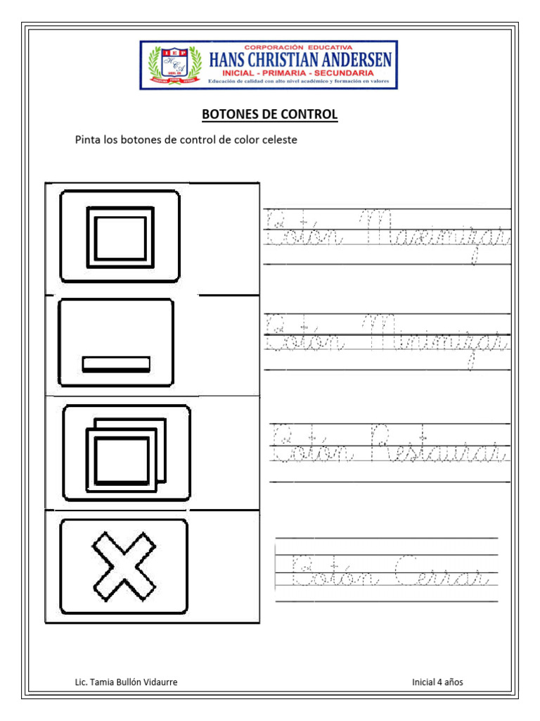 Pinta Los Botones de Control de Color Celeste | PDF