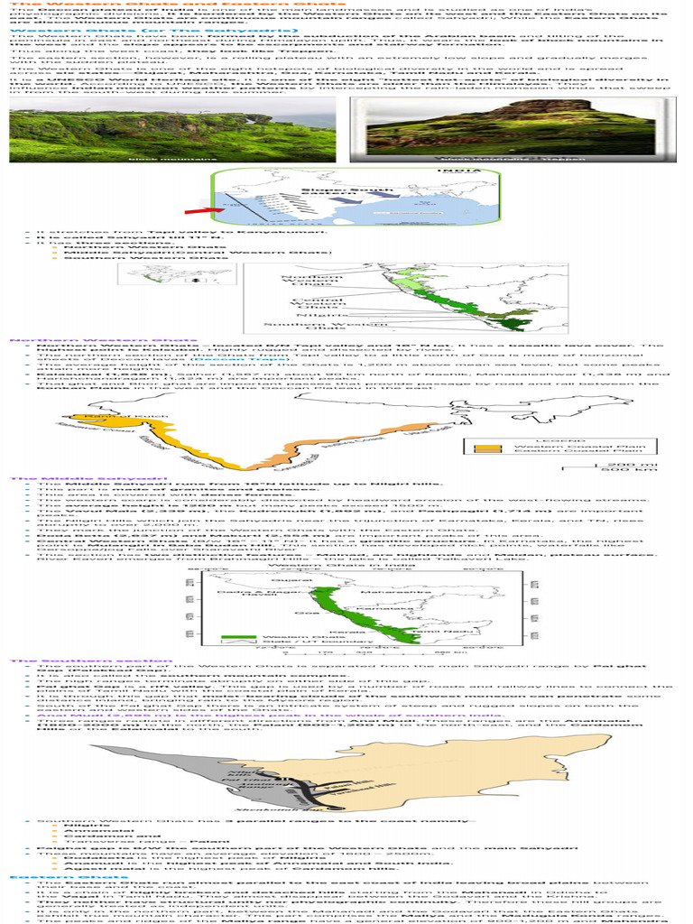 All About The Western Ghats and Eastern Ghats UPSC UPSC Notes ...