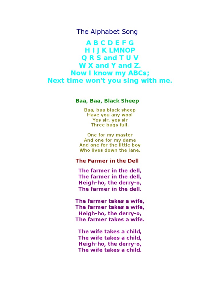 Abcdefg Hijklmnop Qrsandtuv Wxandyandz. Now I Know My Abcs Next Time ...