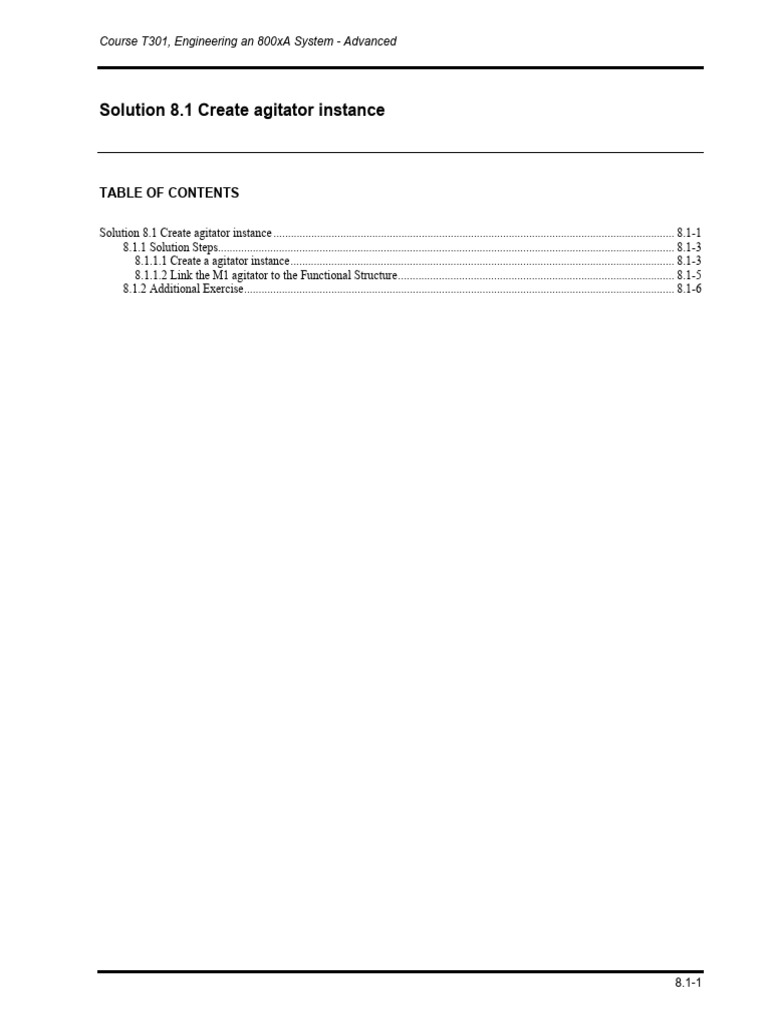 Solution 8.1 - Create Agitator Instance V2-1 | PDF | Variable (Computer ...