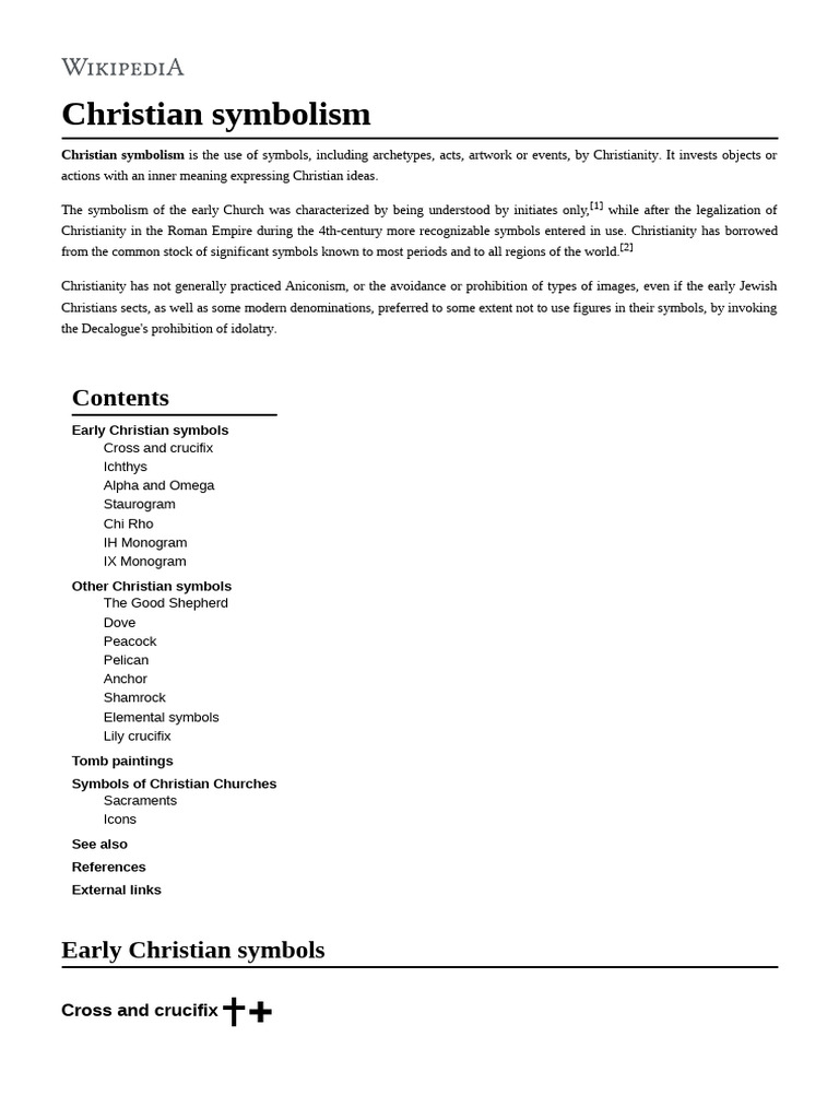 Christian Symbolism | PDF | Sacraments | Icon