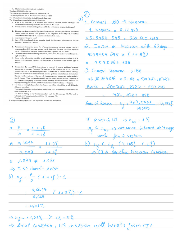 Bài tập TCQT | PDF