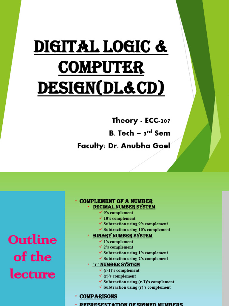 Lecture2_Complements | PDF | Subtraction | Arithmetic