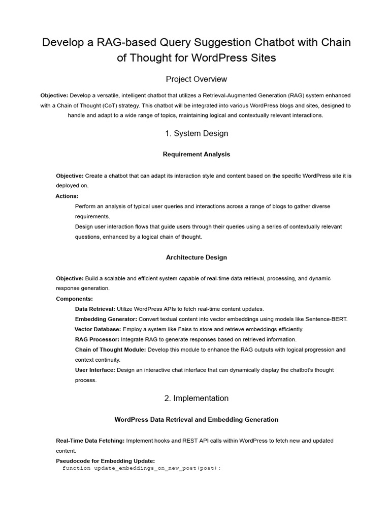 AI Full Stack Dev Task | PDF | Usability | Word Press AI Full Stack Dev Task | PDF | Usability | Word Press