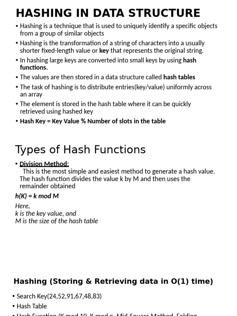 HASHING | PDF | Software Engineering | Algorithms HASHING | PDF | Software Engineering | Algorithms