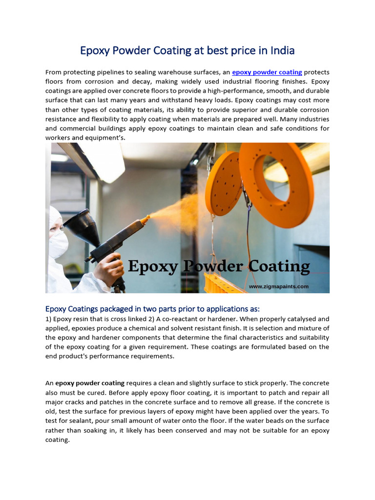 Epoxy Powder Coating at Best Price in India: Epoxy Coatings Packaged in ...
