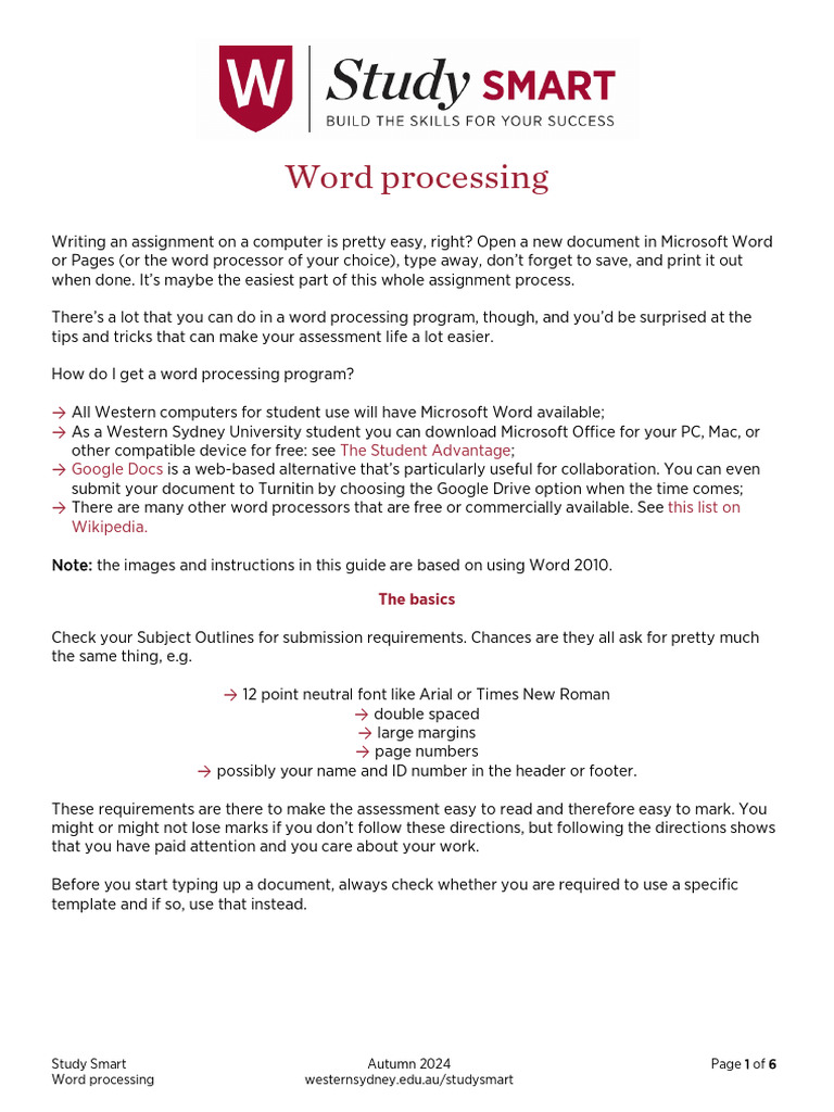 Word Processing | PDF | Microsoft Word | Typefaces Word Processing | PDF | Microsoft Word | Typefaces